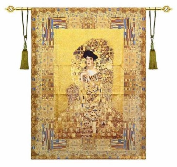 Adele Bloch Bauer Gustav Klimt Lady Large Art Tapestry Wall | Etsy