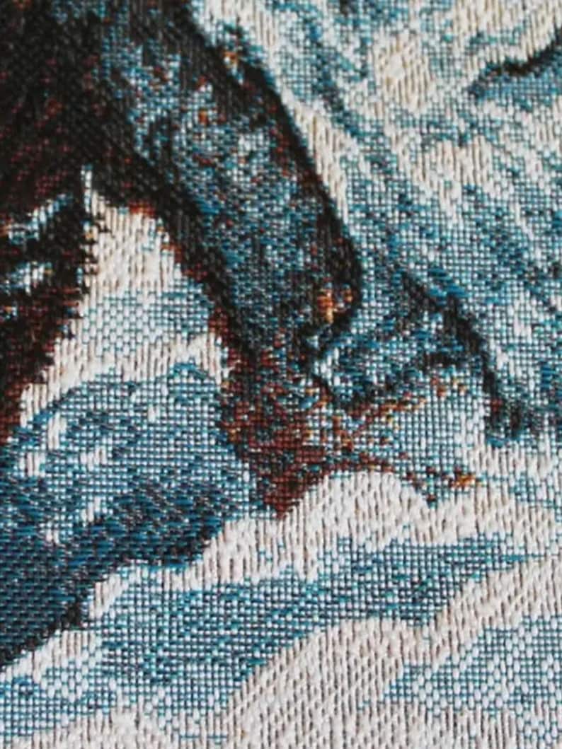 Hunt Textile Wallhanging Art Tapestry Wall Hanging Snow Forest Hunting ...