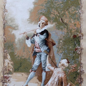 Music Lesson Tapestry Boucher Romantic Couple Victorian Wall Art Decor ...