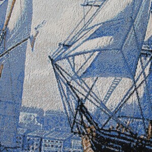 Armada Tapestry Wall Hanging Brig Sailing Boats Ships Seascape Marina ...