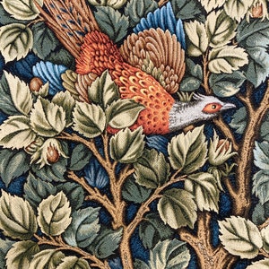 William Morris Art Unfinished Tapestry Forest Creatures Medieval Woods ...