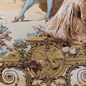 Music Lesson Tapestry Boucher Romantic Couple Victorian Wall Art Decor ...