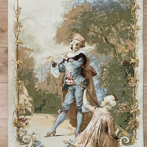 Music Lesson Tapestry Boucher Romantic Couple Victorian Wall Art Decor ...