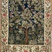 Belgian Tree of Life William Morris Blue Botanical Ornament Mille Fleur ...