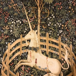 Unicorn Tapestry Unicorn in Captivity Tapestry Wall Hanging Woven ...