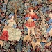 Medieval Shearing Mille Fleur Large Tapestry Wall Hanging 76x52 - Etsy