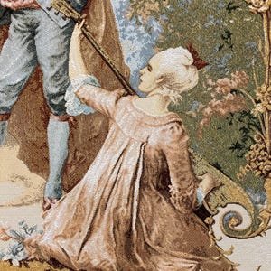 Music Lesson Tapestry Boucher Romantic Couple Victorian Wall Art Decor ...