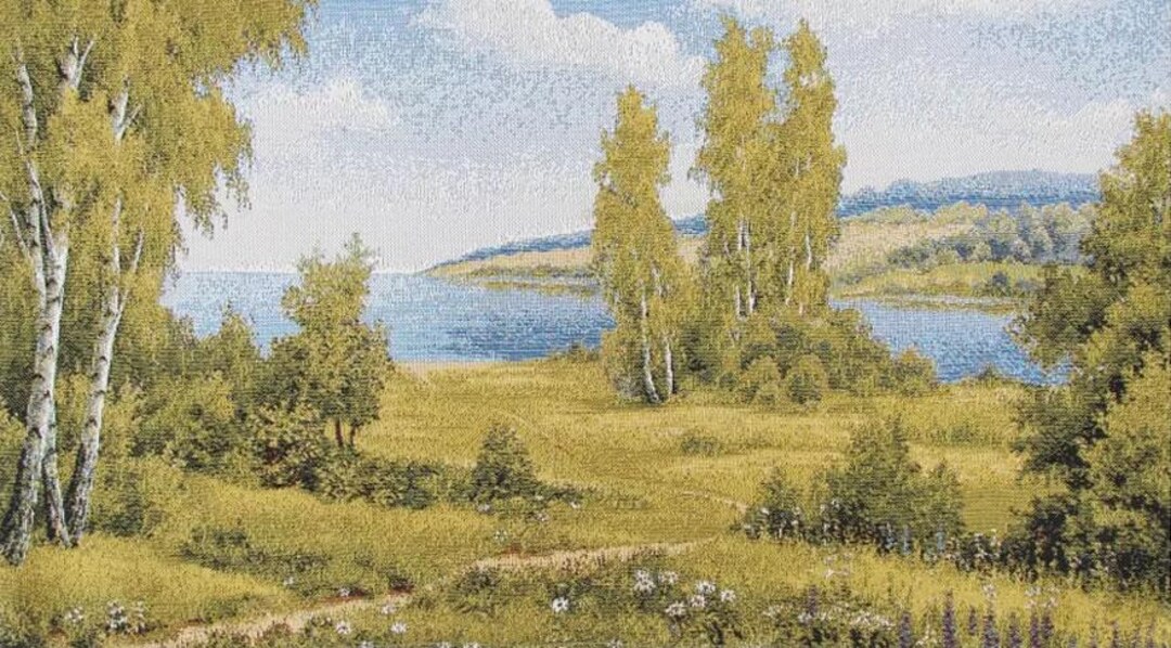 Landscape Wall Art Woven Textile Art Tapestry Scenery Tapestry Wall ...