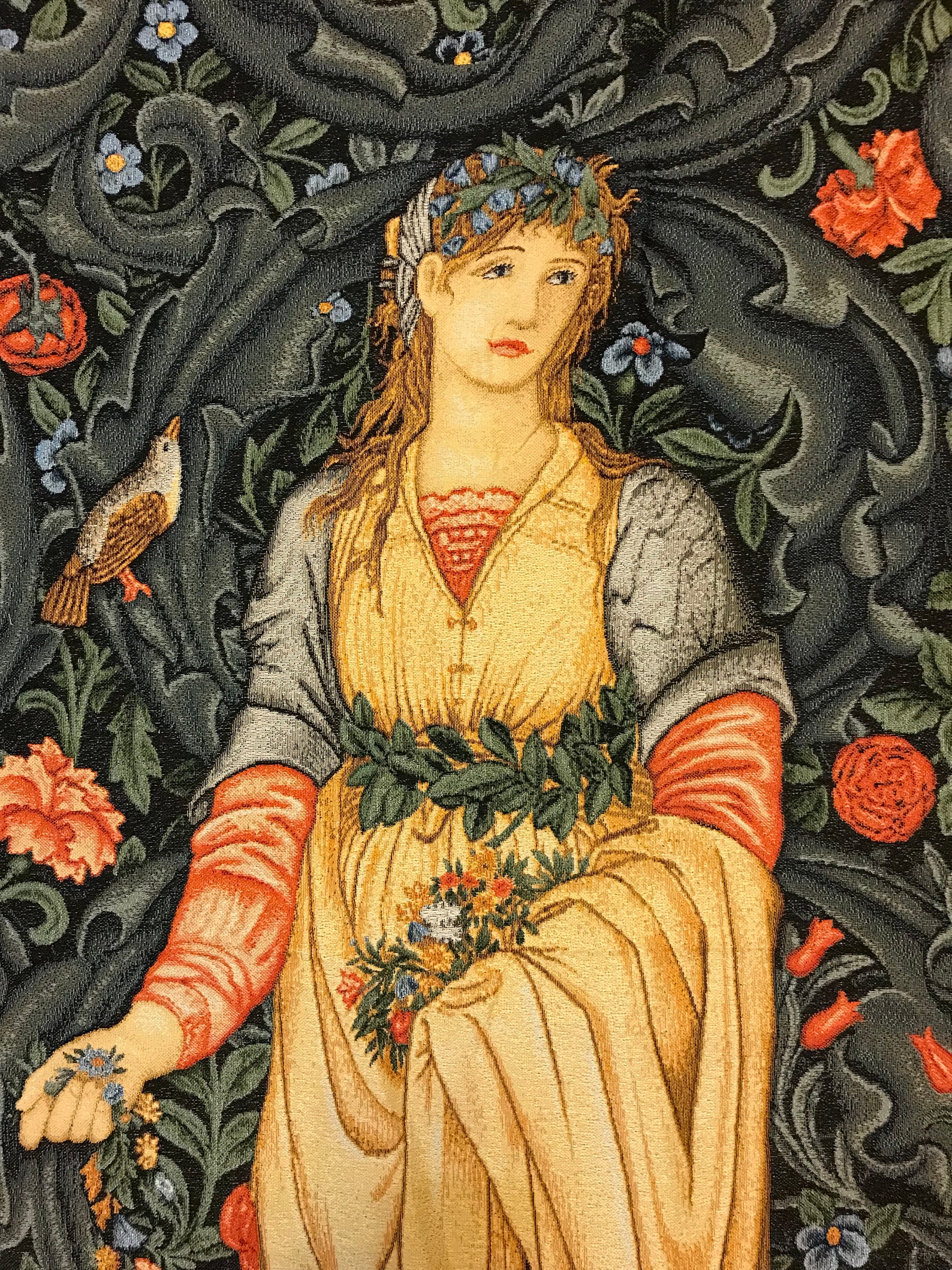 Flora William Morris Mille Fleur Medieval Design Large | Etsy