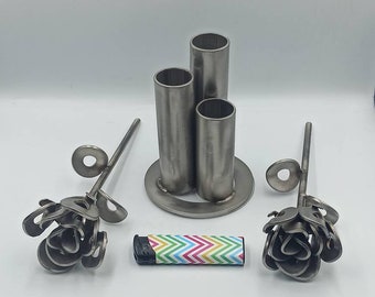 Welded Metal Vase - Etsy