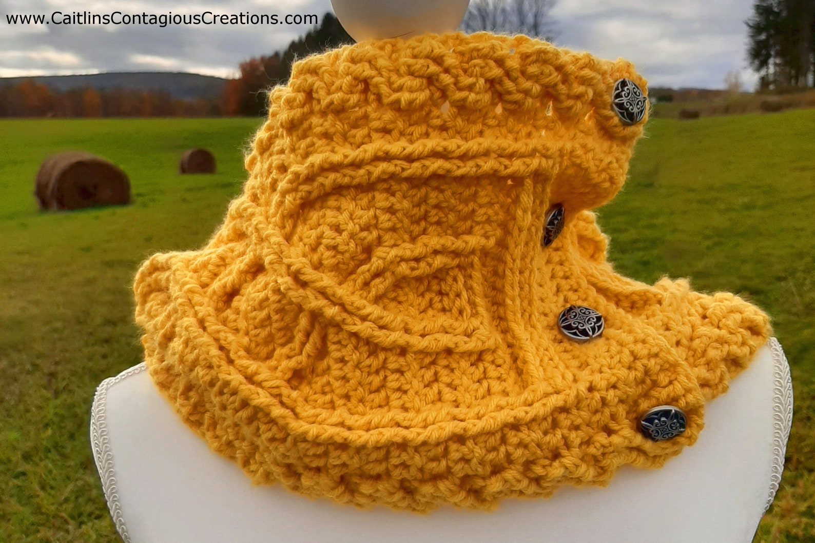 Cables and Twists Cowl Crochet Pattern Intermediate Design - Etsy