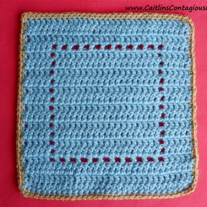 Square Shape Solid Filet Square Crochet Pattern Beginner Easy Double ...