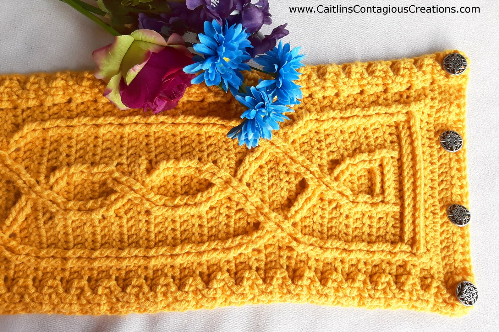 Cables and Twists Cowl Crochet Pattern Intermediate Design - Etsy