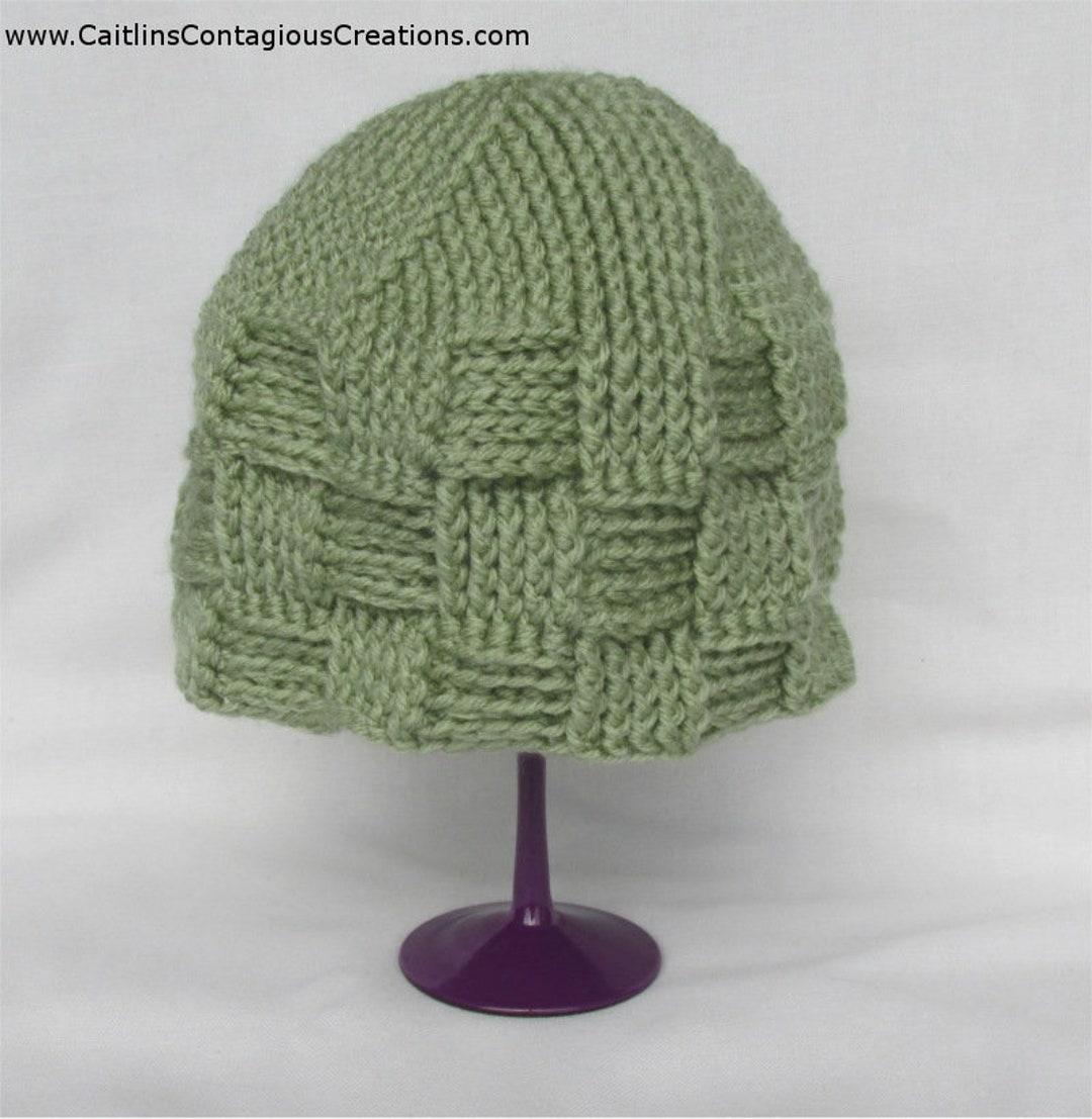 Basket Weave Hat | Easy Crochet Pattern - Etsy