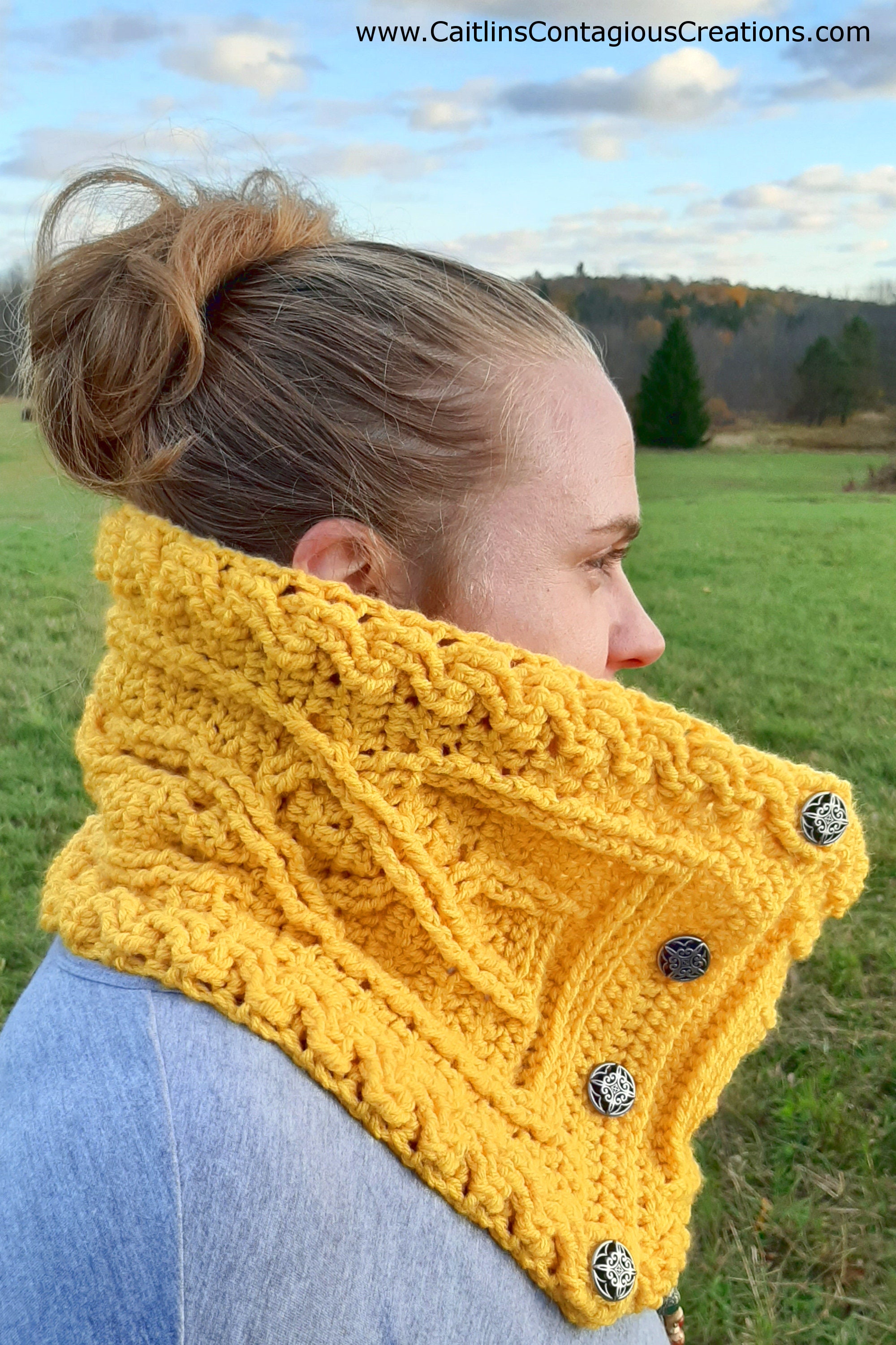 Cables and Twists Cowl Crochet Pattern Intermediate Design - Etsy