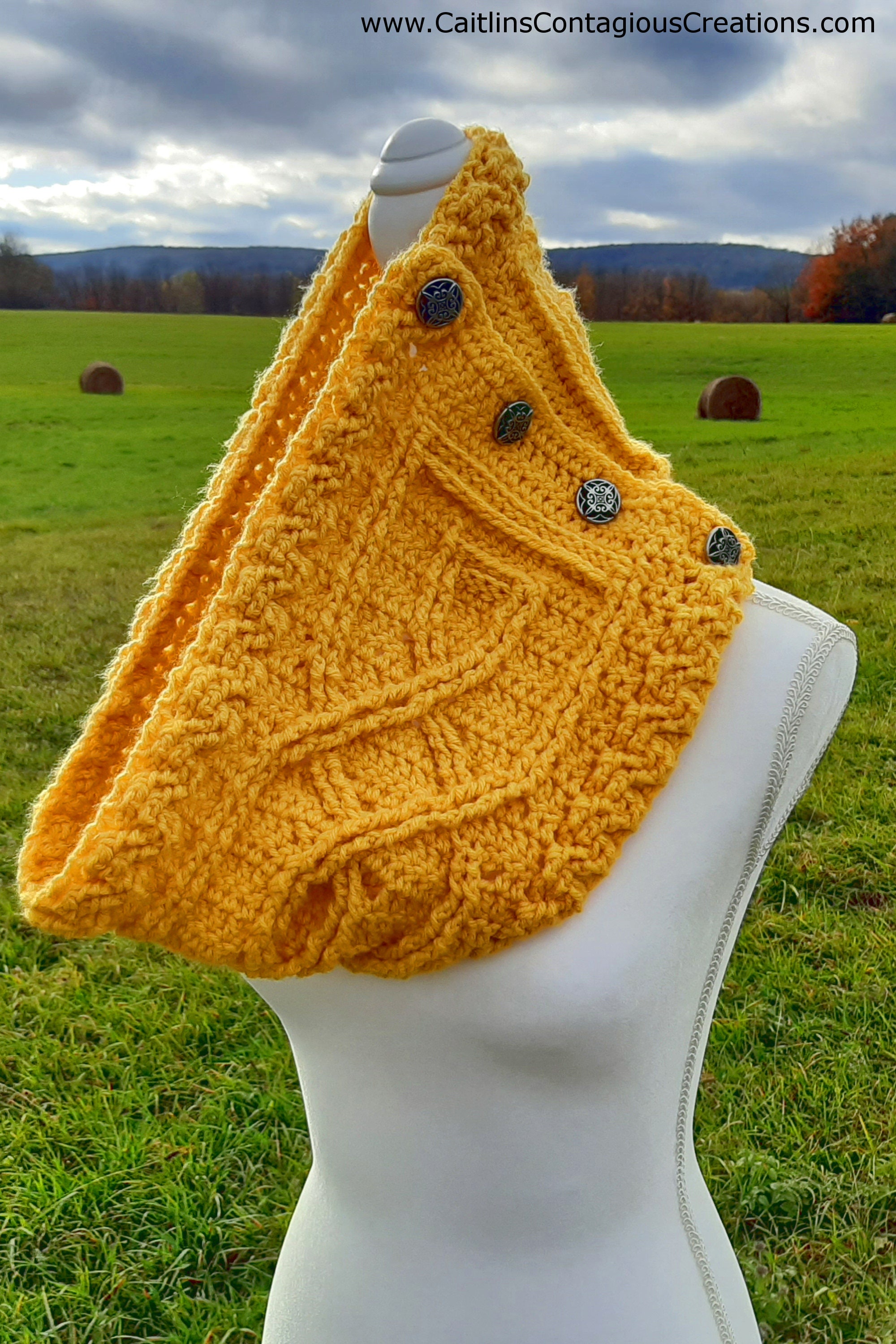 Cables and Twists Cowl Crochet Pattern Intermediate Design - Etsy