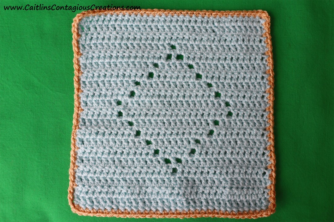 Diamond Shape Filet Square Crochet Pattern Baby Blanket Coaster ...