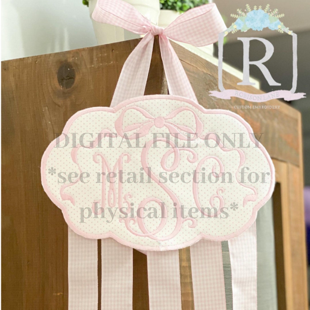 ITH Bow Holder Digital Machine Embroidery Design - Etsy