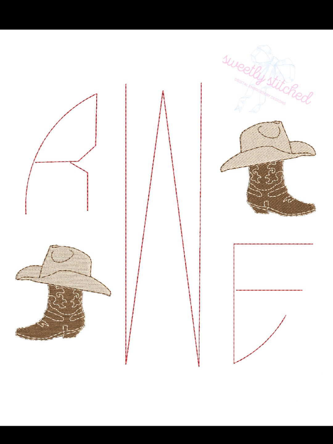 Boot and Hat Mini Fill Embroidery Design - Etsy