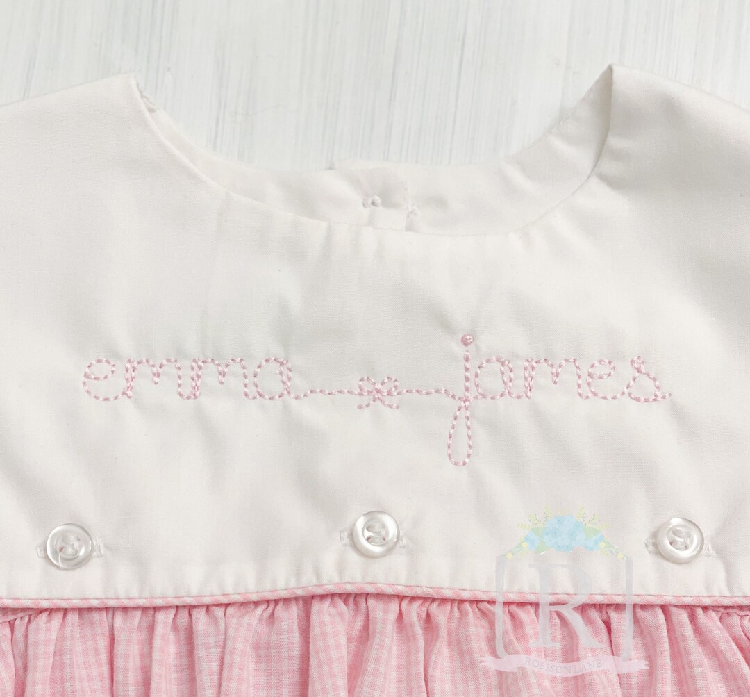 Jamesy Bow Font Machine Embroidery Design - Etsy