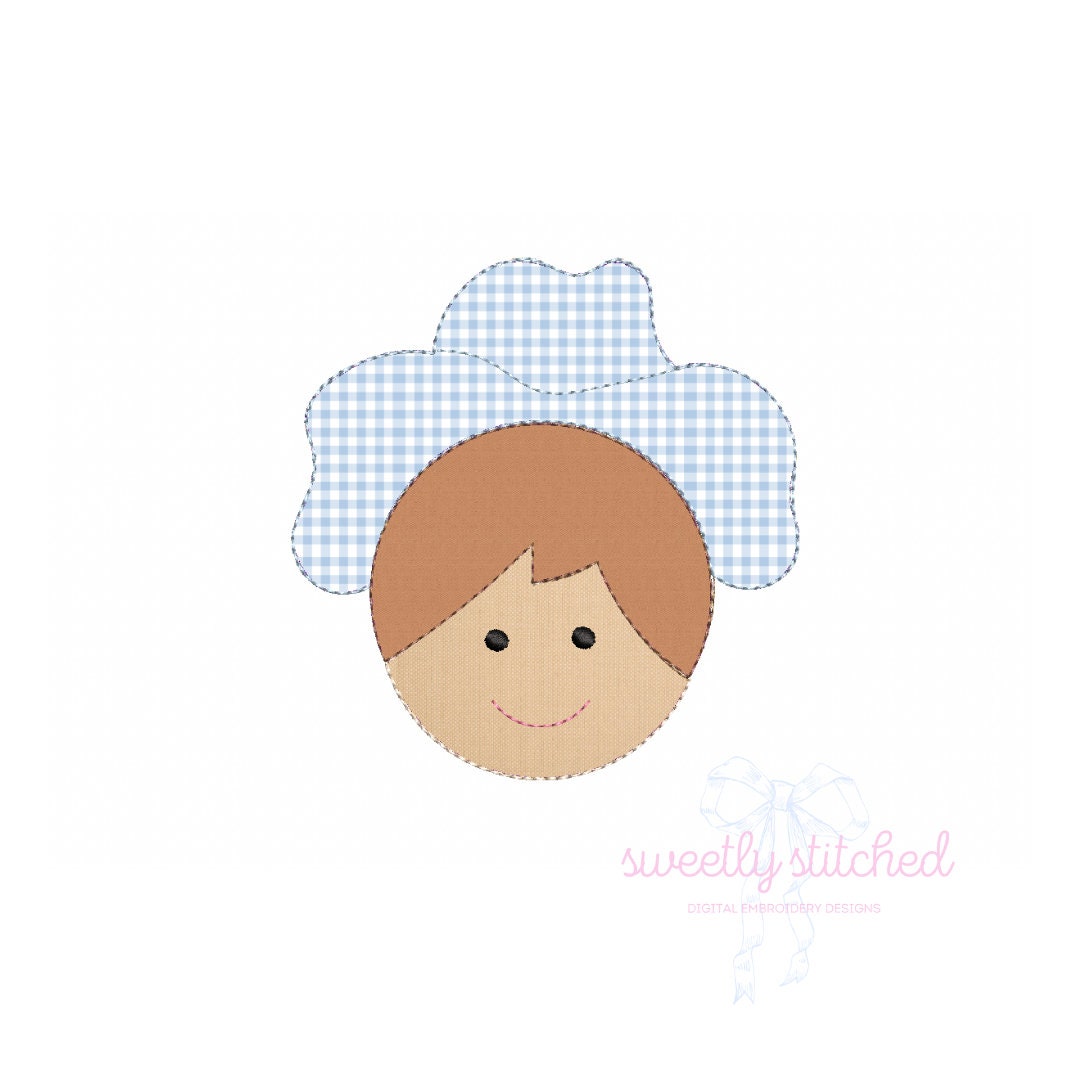 Cowboy Applique Embroidery Design - Etsy