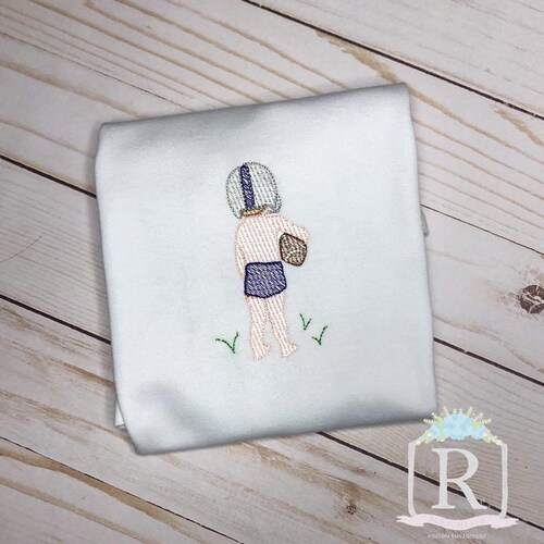 Football Spirit Mini Set Embroidery Design Mini Sketch Filled - Etsy