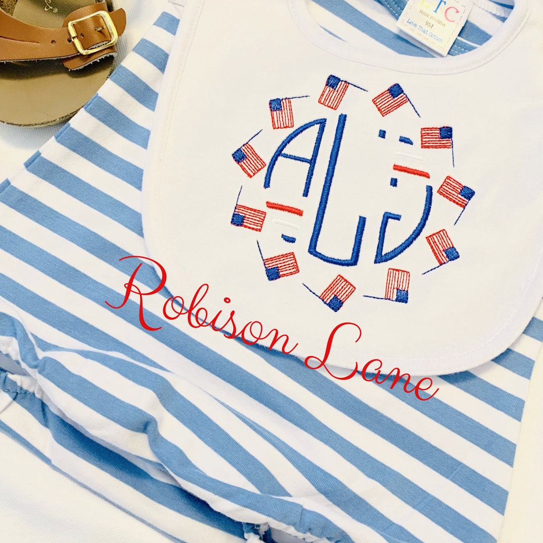 Flag Circle Frame Machine Embroidery Design - Etsy