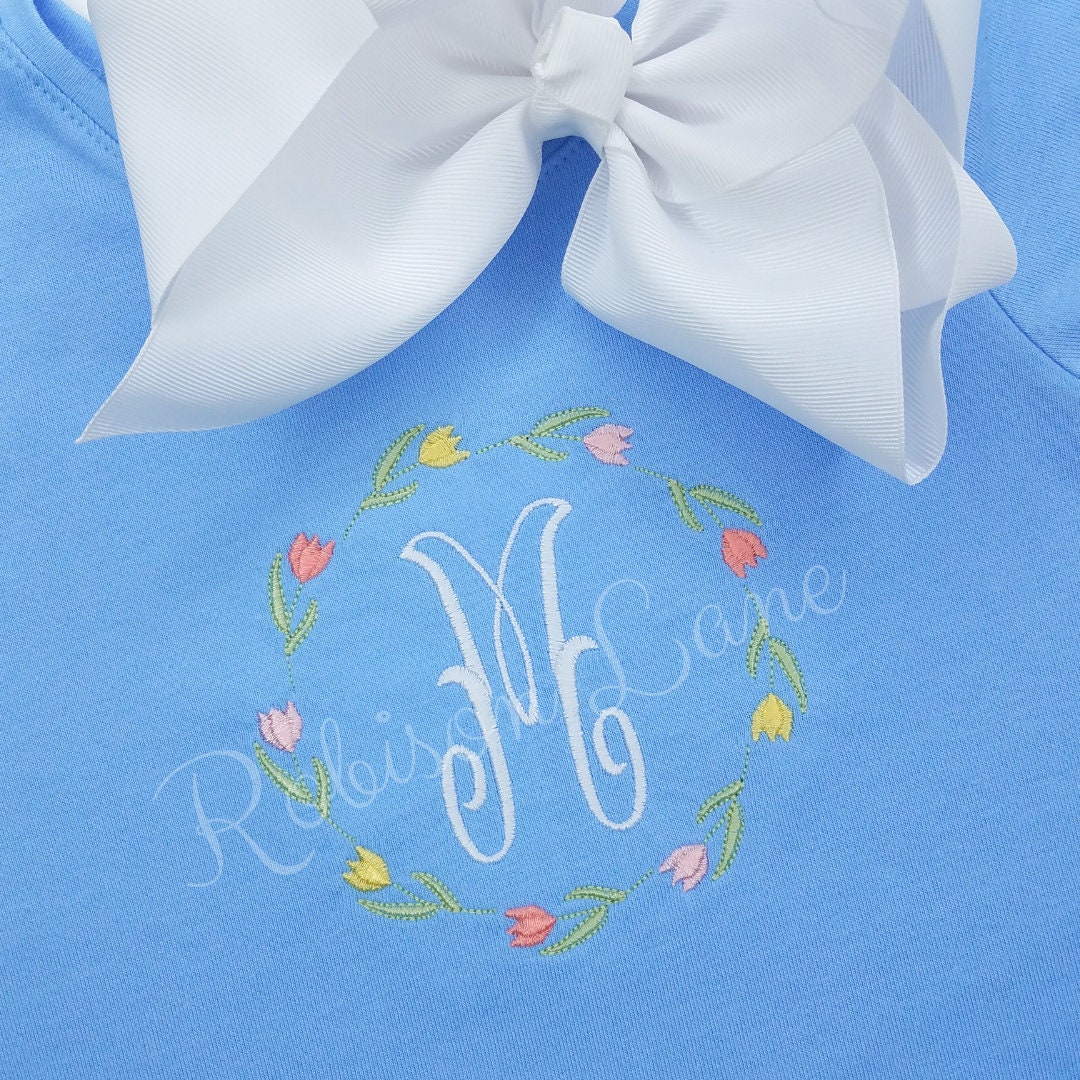 Tulip Floral Embroidery Frame - Etsy