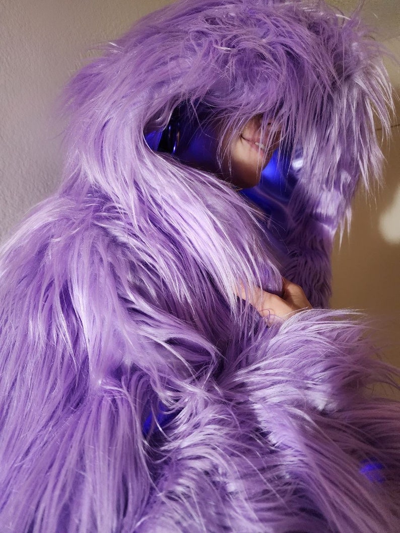 Burning Man UNISEX |faux Fur Coat LED Light Jacket Festival Outfit ...