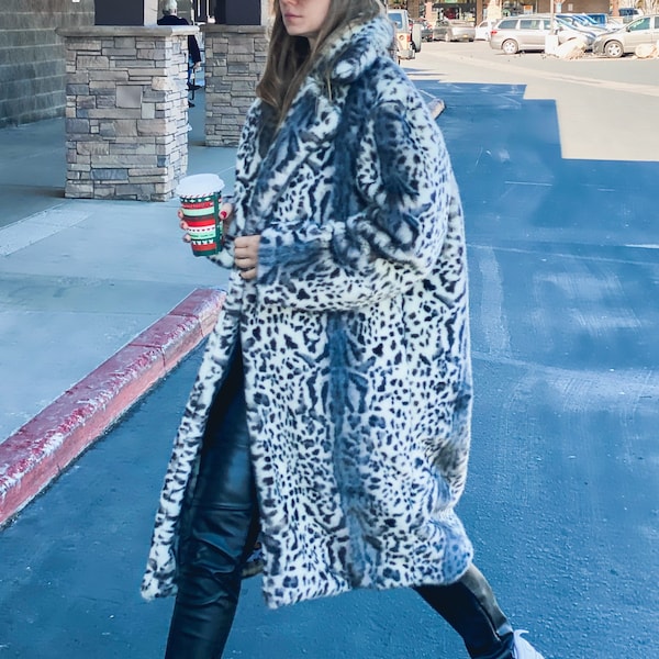 Snow Leopard Coat - Etsy