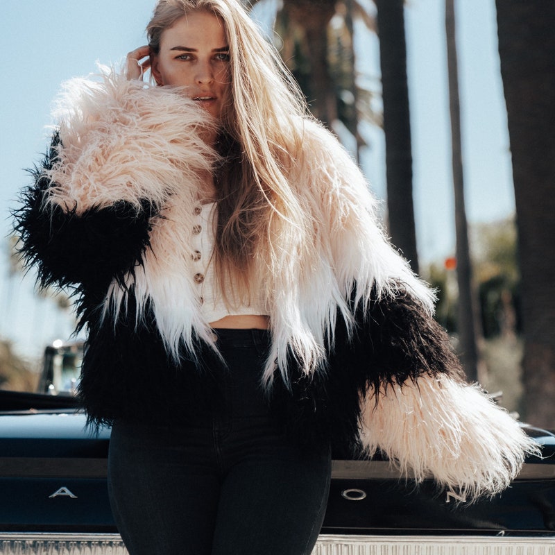 Cropped Fur Jacket - Etsy