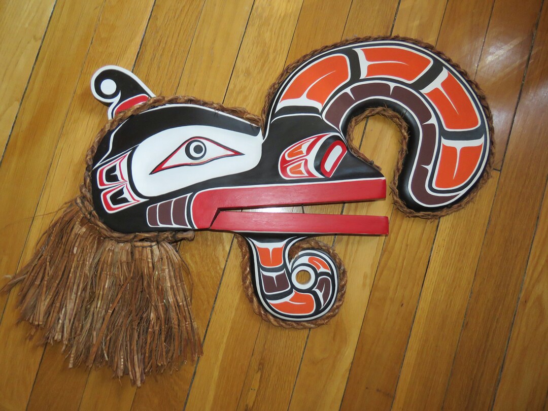 Gorgeous Kwaktiutl Cedar Hamatsa Crooked Beak of Heaven Panel - Etsy