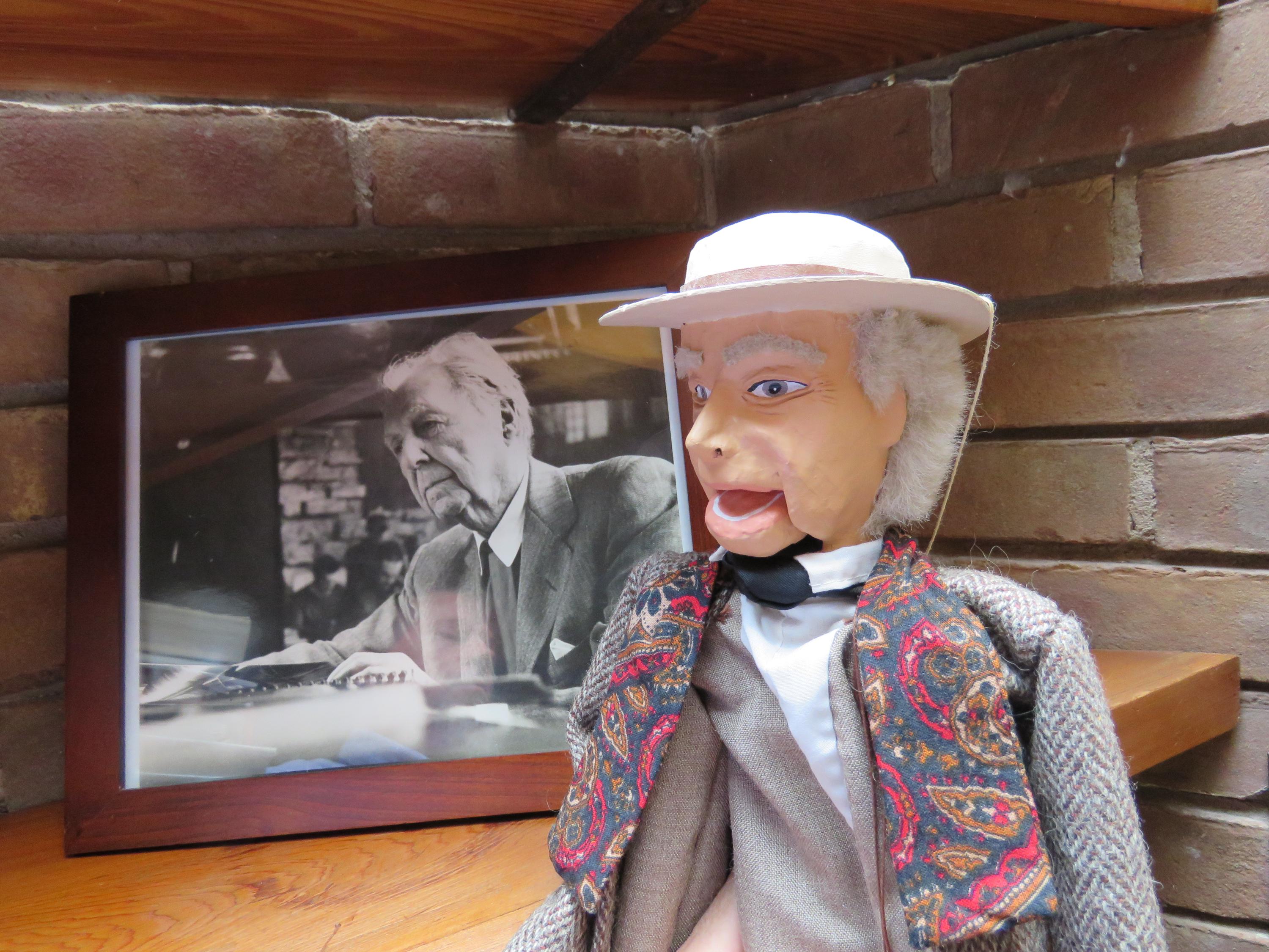 Handmade Frank Lloyd Wright Marionette Puppet Papier Mache by Ken Vogel ...