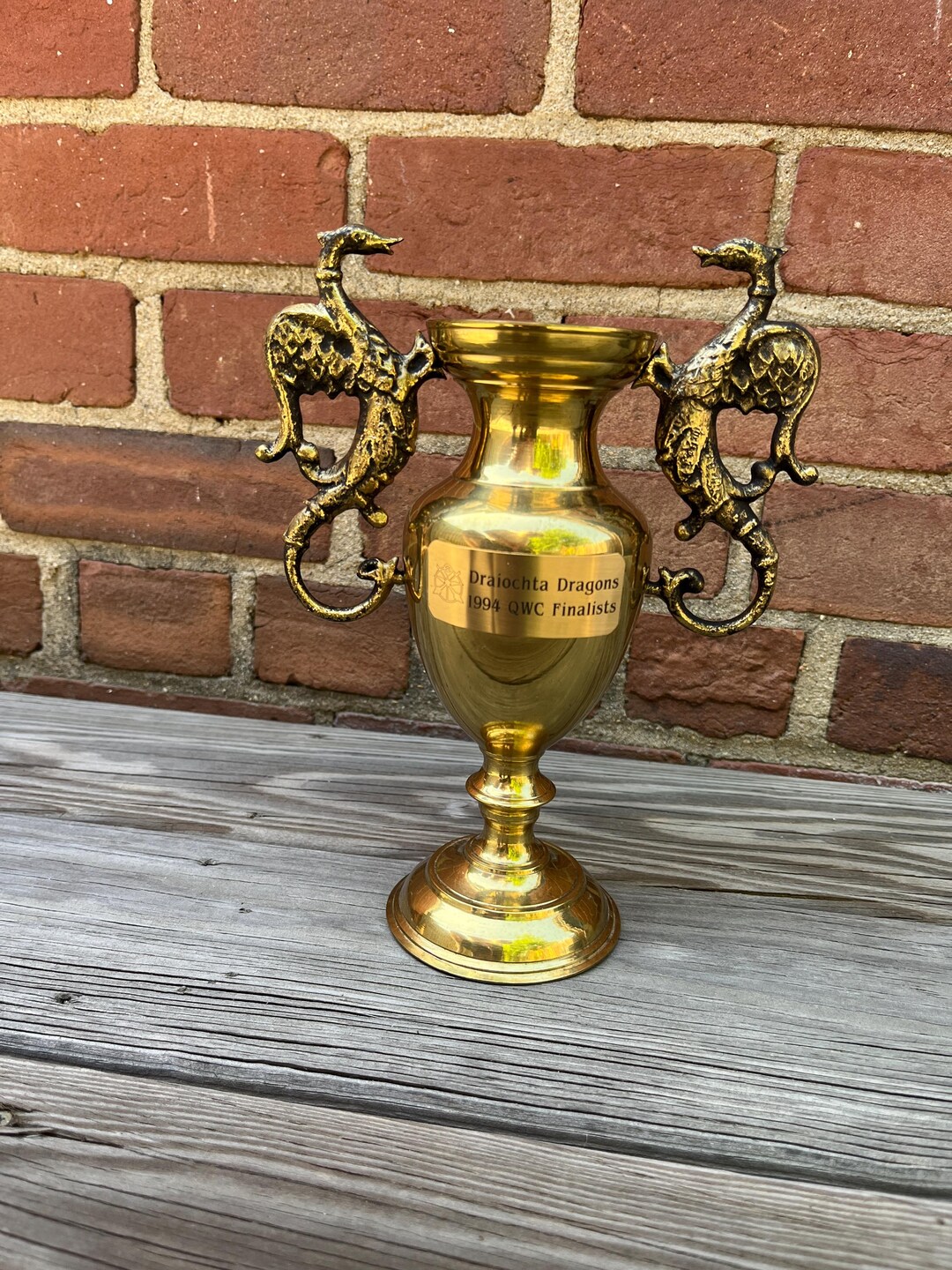 Heavy Solid Brass Dragon Trophy or Ewer. Magic, Medieval Style. - Etsy