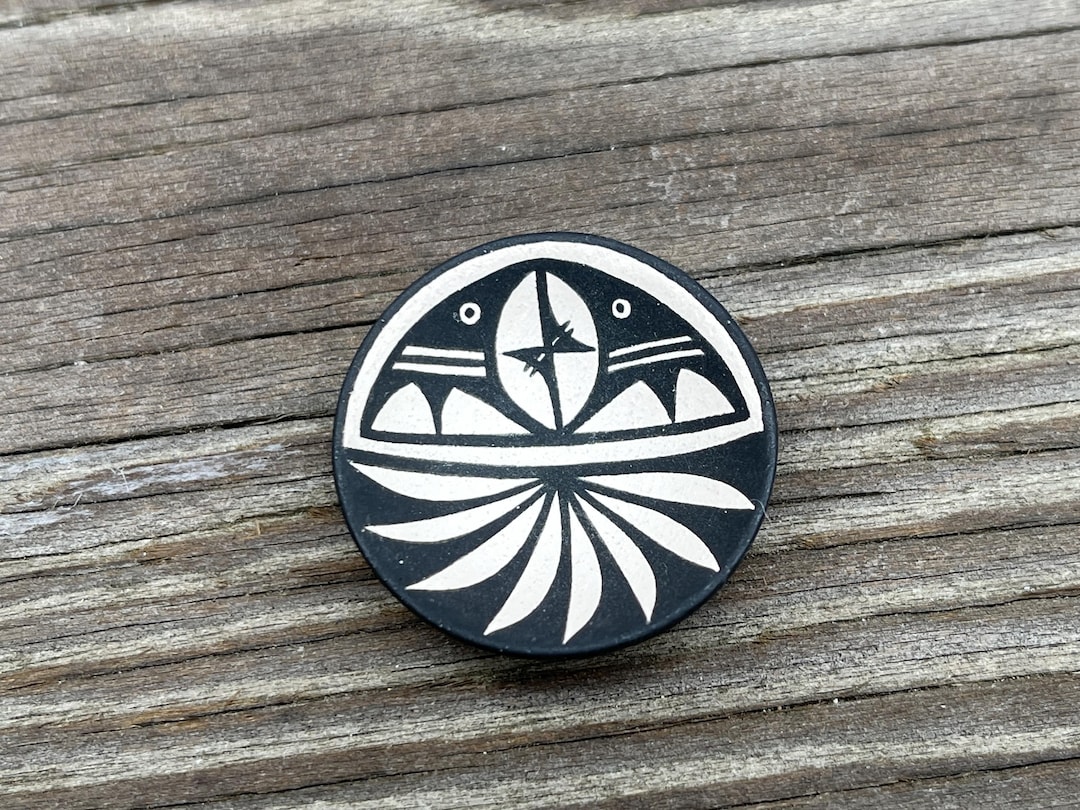 Miniature Acoma Pueblo Indian Pottery Pots and Basket- 2 DEAN REANO ...