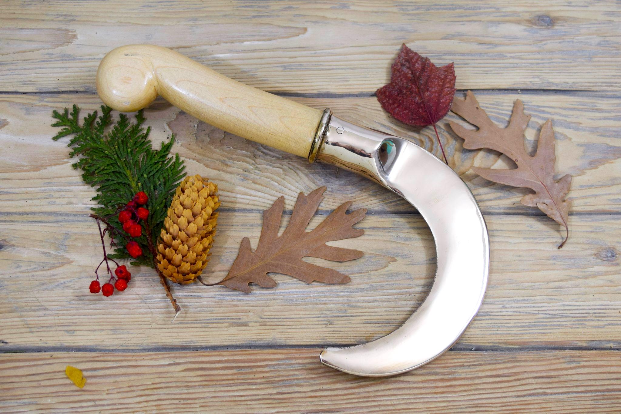 Fully Usable: Replica Ancient Celtic Druid Bronze Age Sickle- Maple ...