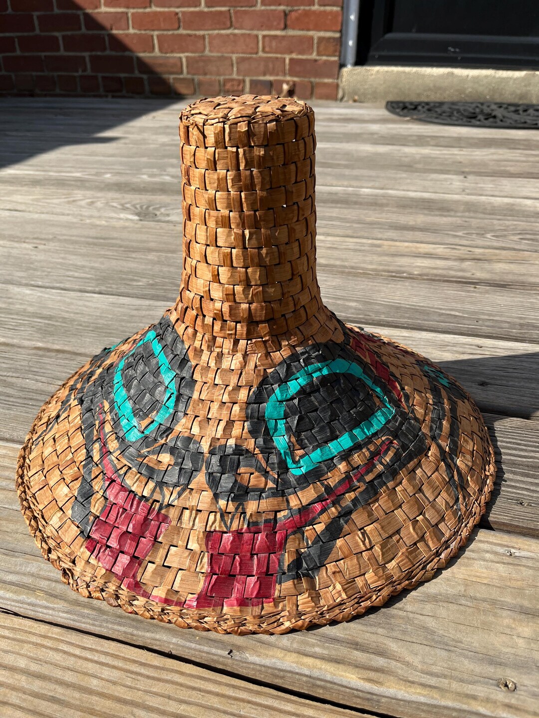 Rare and Wondrous: Tlingit or Haida Potlatch Cedar-bark Cheif’s Hat (headdress) Wolf Clan. - Etsy