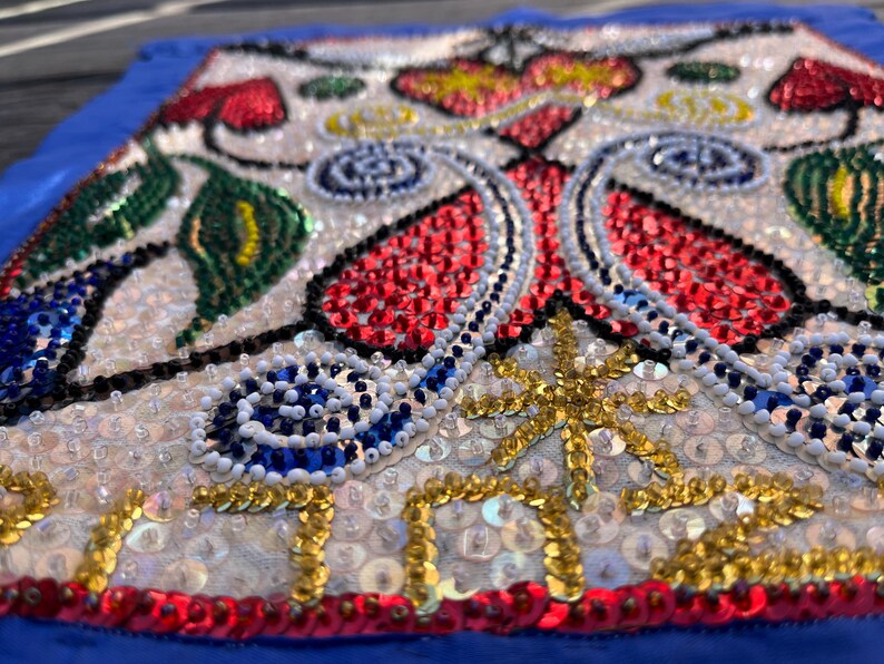 Haitian Voodoo Flag Drapo Veve Sequins- Urzuli Dantor Goddess of Love ...