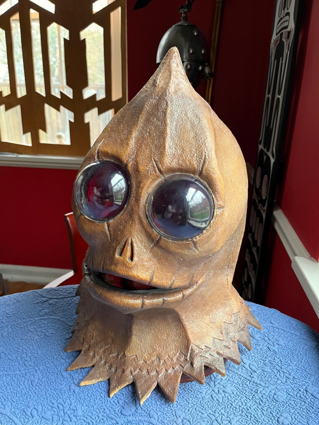 Sleestak “enik” Latex Mask/display With Stand- Ooak "land of the Lost” High Quality - Etsy
