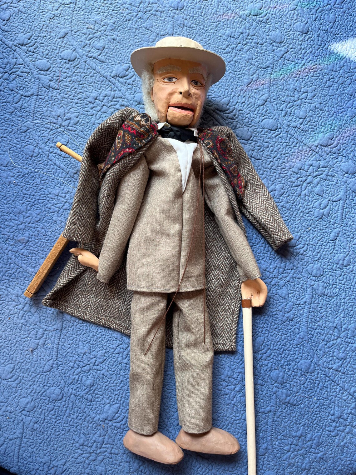 Handmade Frank Lloyd Wright Marionette Puppet Papier Mache by Ken Vogel ...