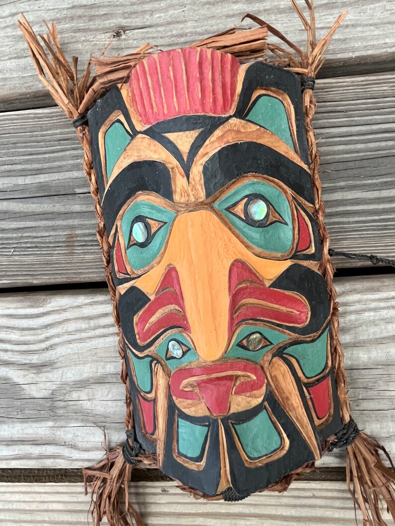 Kwakiutl Northwest Coast Cedar Frontlet Headdress - Etsy