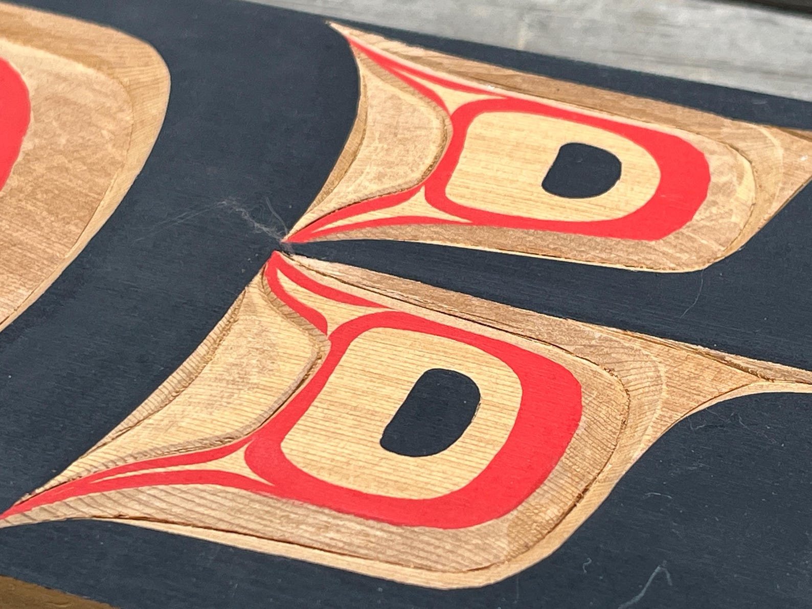 Tlingit Northwest Coast RAVEN Cedar Panel by Victor Michael West- NWC ...
