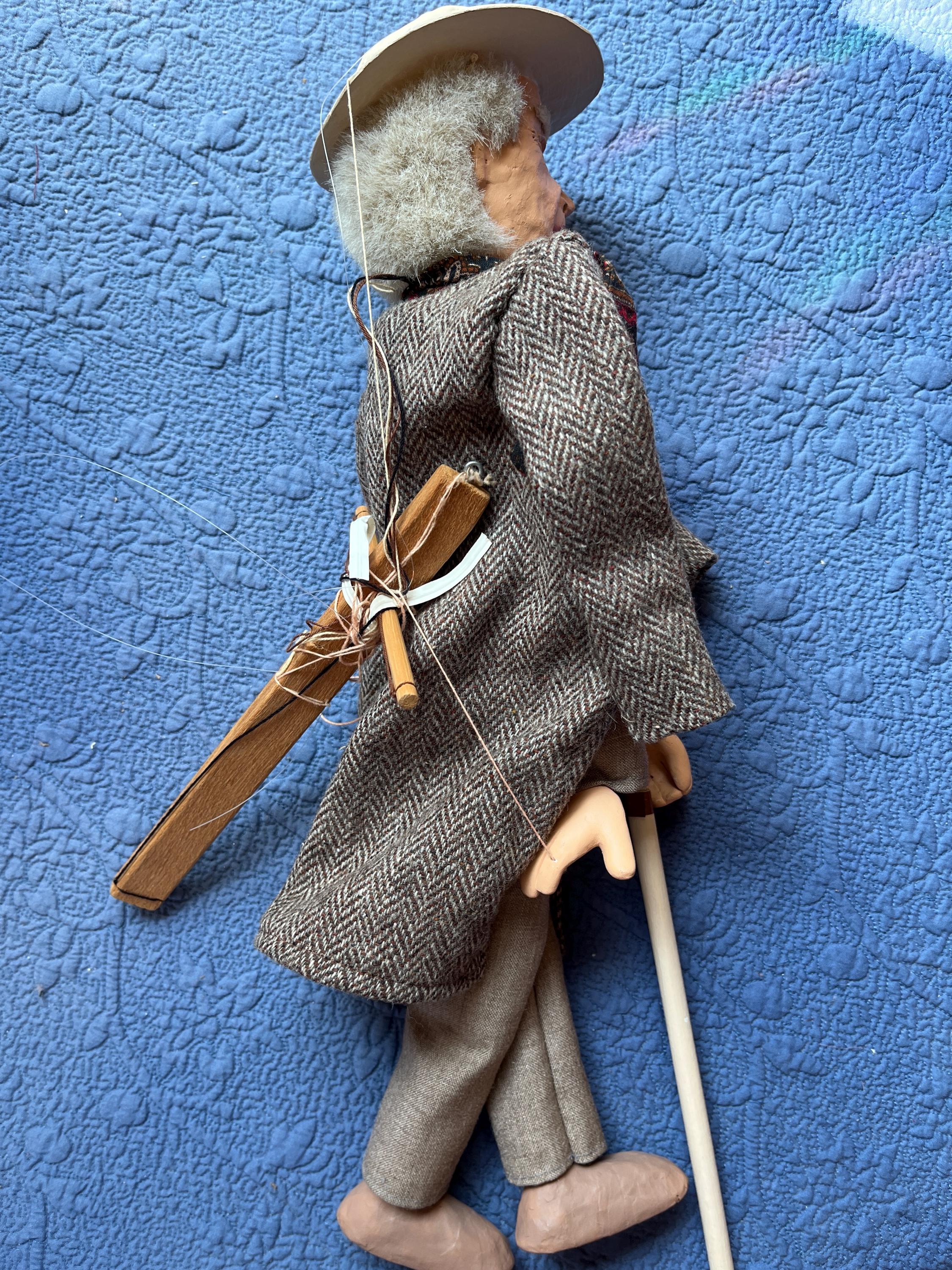 Handmade Frank Lloyd Wright Marionette Puppet Papier Mache by Ken Vogel ...