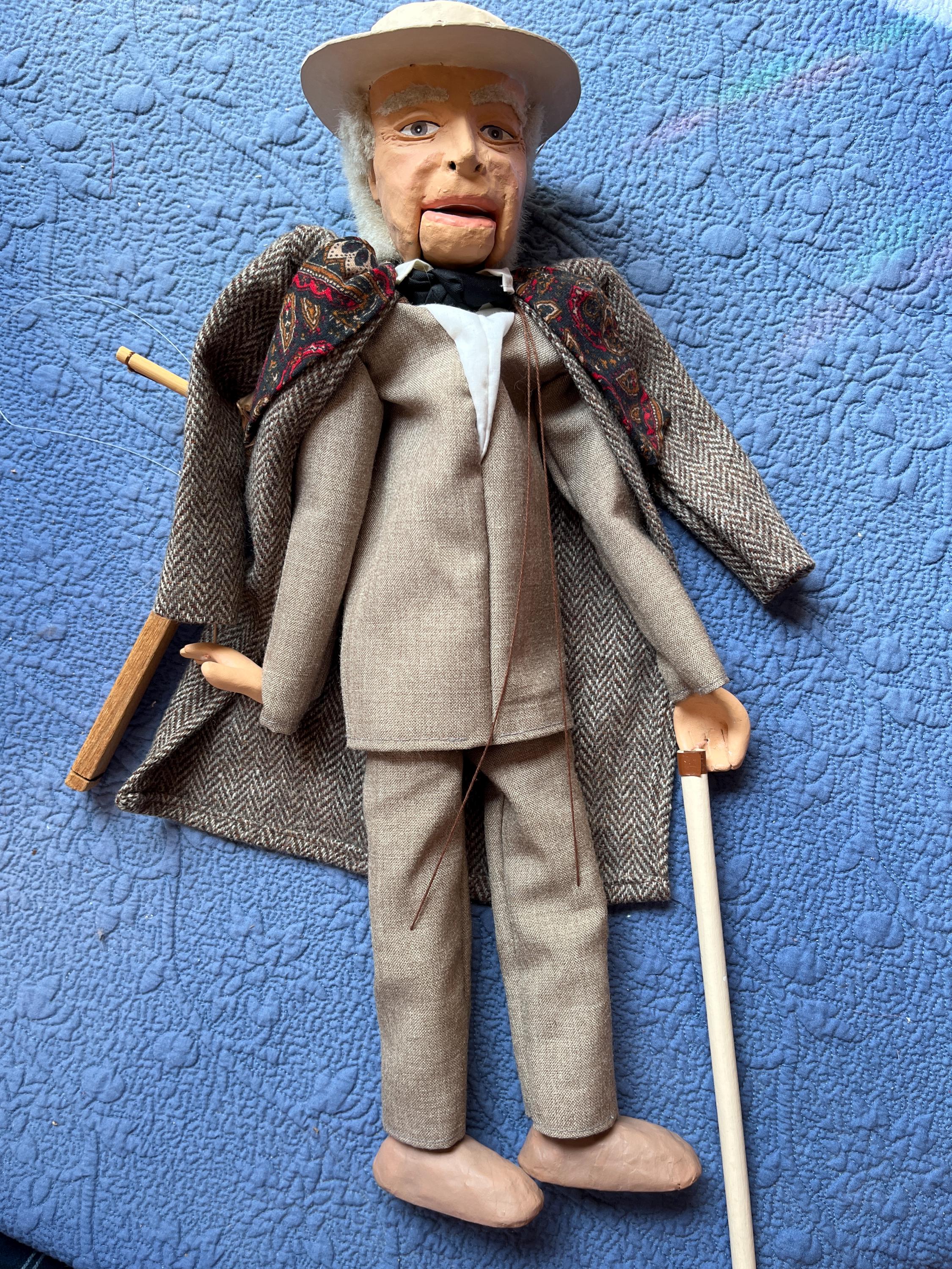 Handmade Frank Lloyd Wright Marionette Puppet Papier Mache by Ken Vogel ...