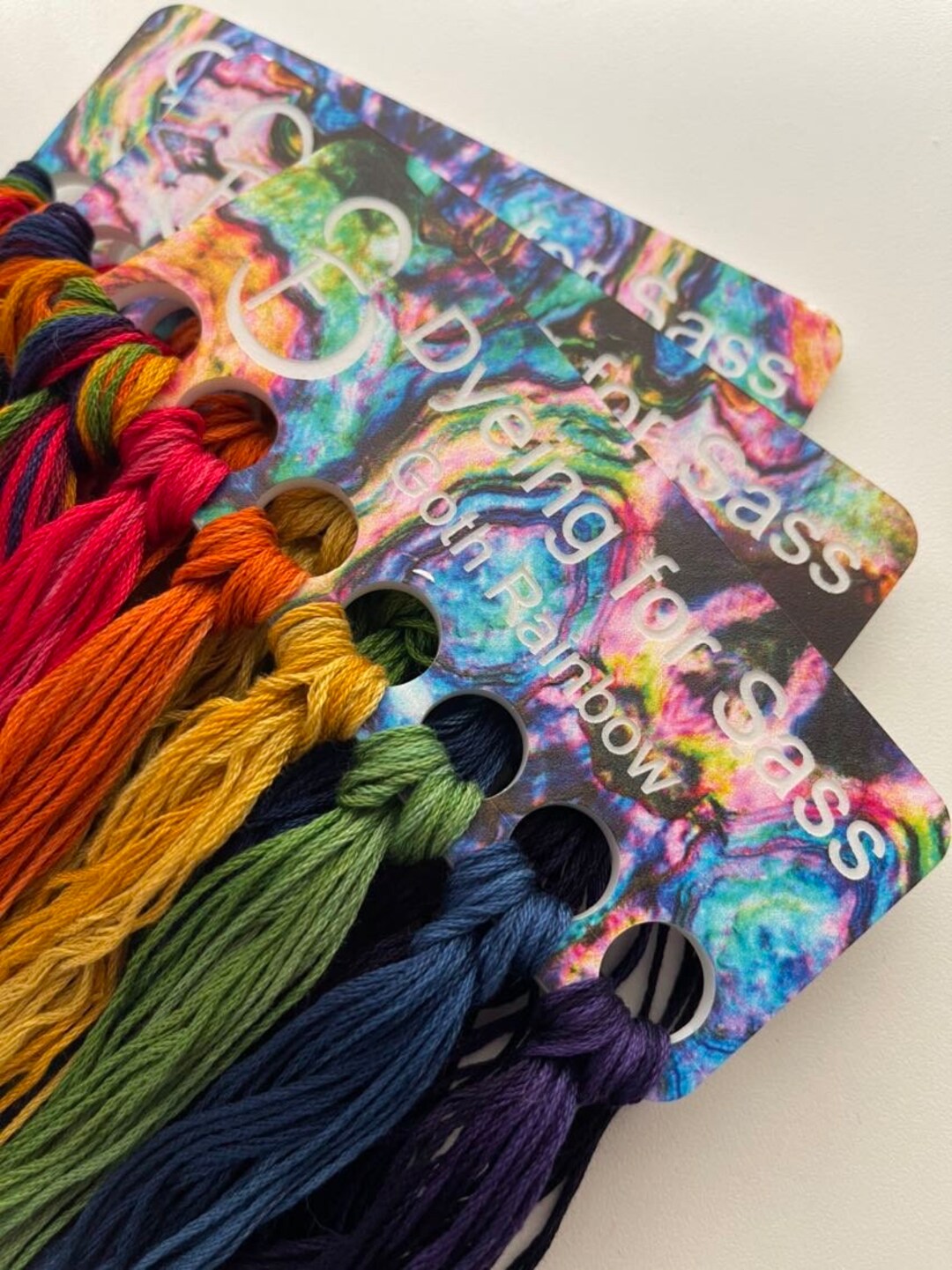 Hand Dyed Floss - Goth Rainbow Collection - Etsy