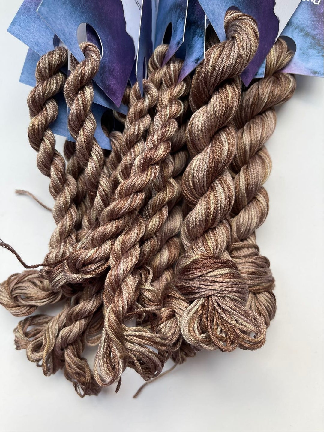 Hand Dyed Floss - Sandy - Etsy