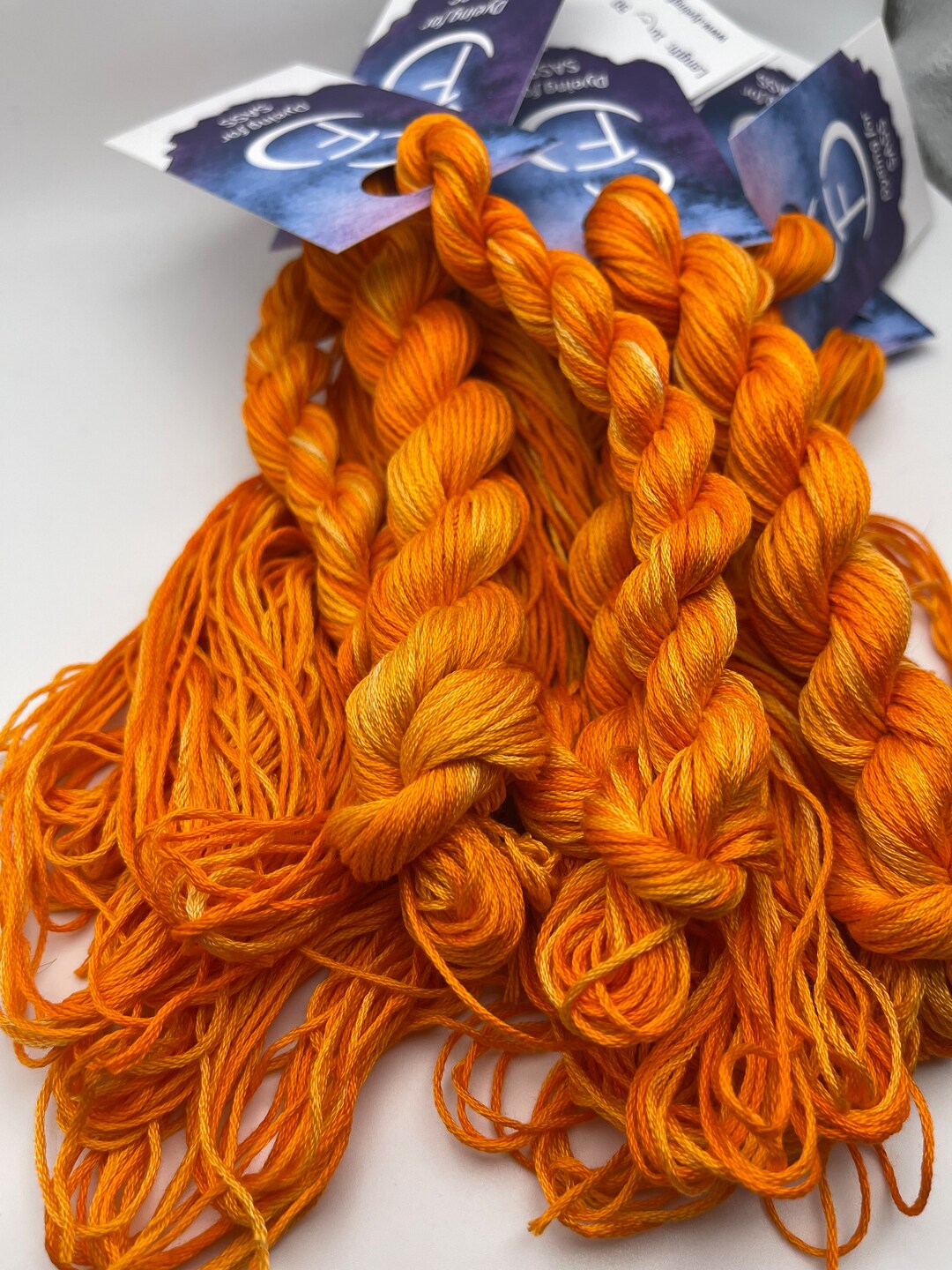 Hand Dyed Floss - Sunset - Etsy