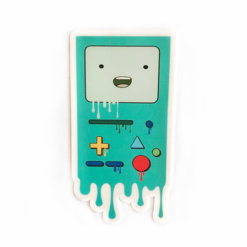 Adventure Time Melting BMO Sticker Cartoon Sticker Vinyl | Etsy
