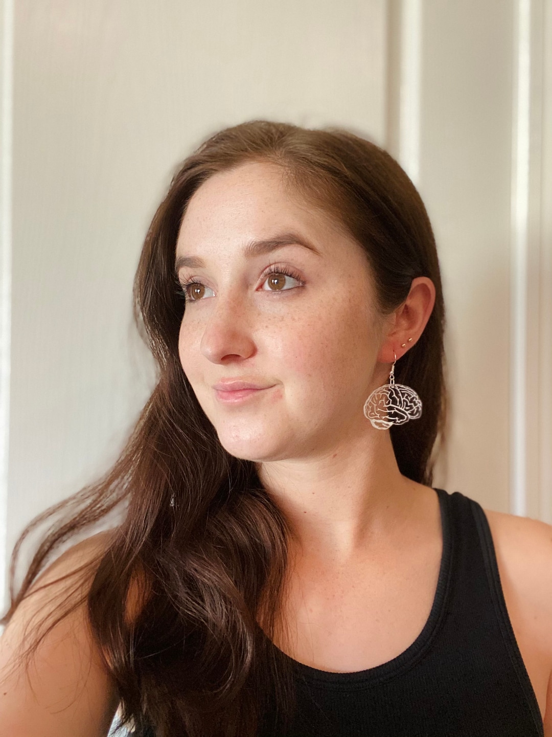 Clear Acrylic Brain Earrings | Anatomical Earrings | Anatomy Medical ...