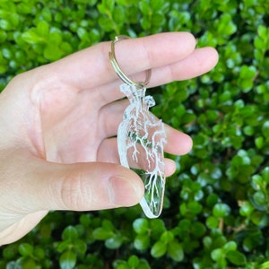 Anatomical Heart Keychain | Clear Acrylic | Medical Keychain | Anatomy ...